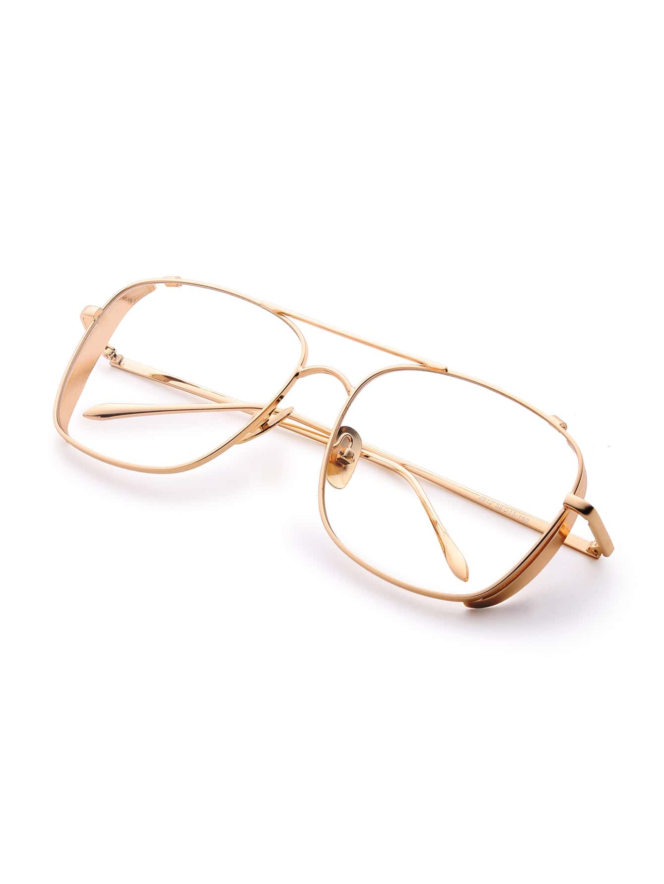 Top Bar Metal Frame Glasses Sheinsheinside