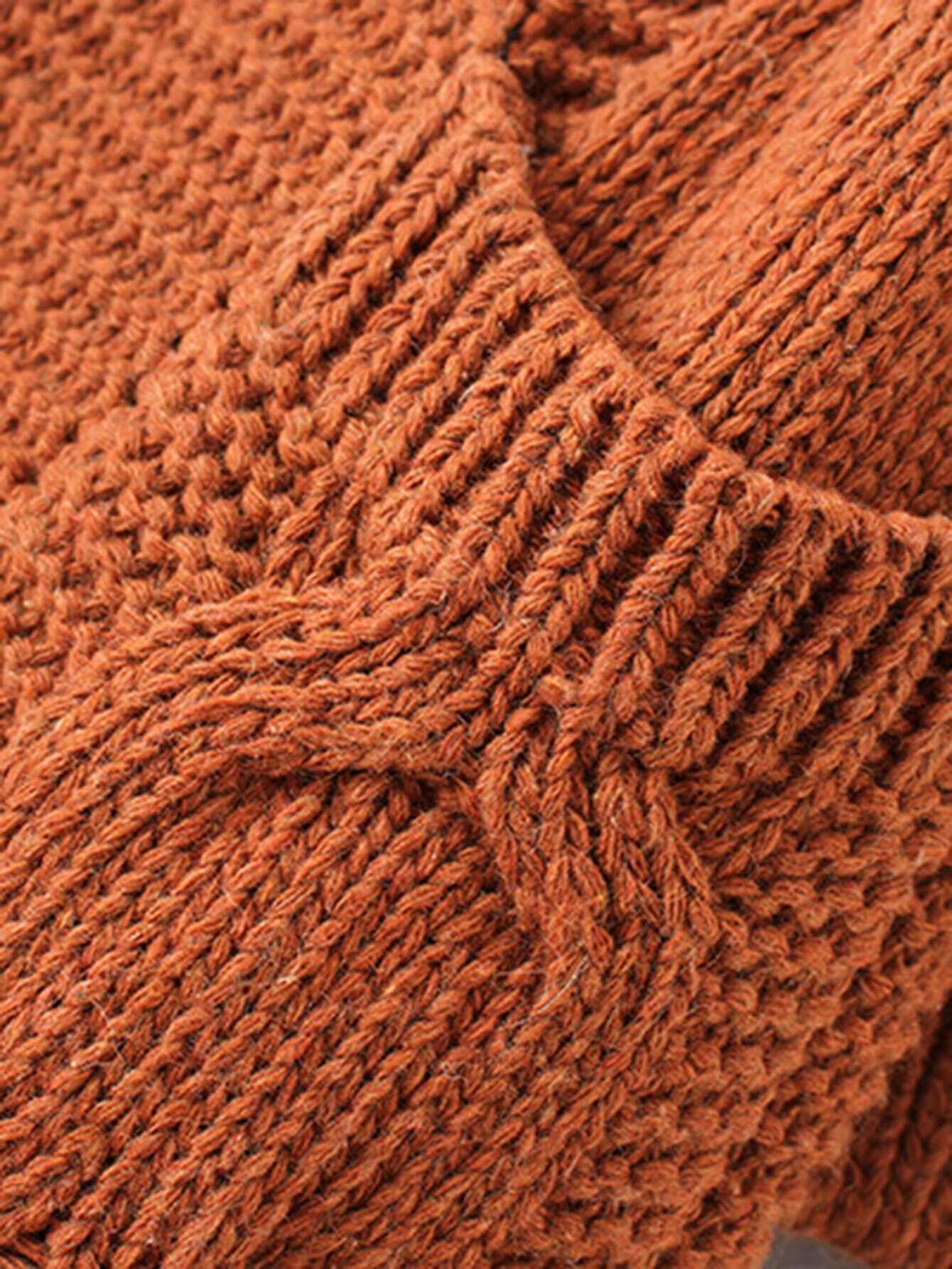 Cable Knit Longline Chunky Cardigan Shein Sheinside