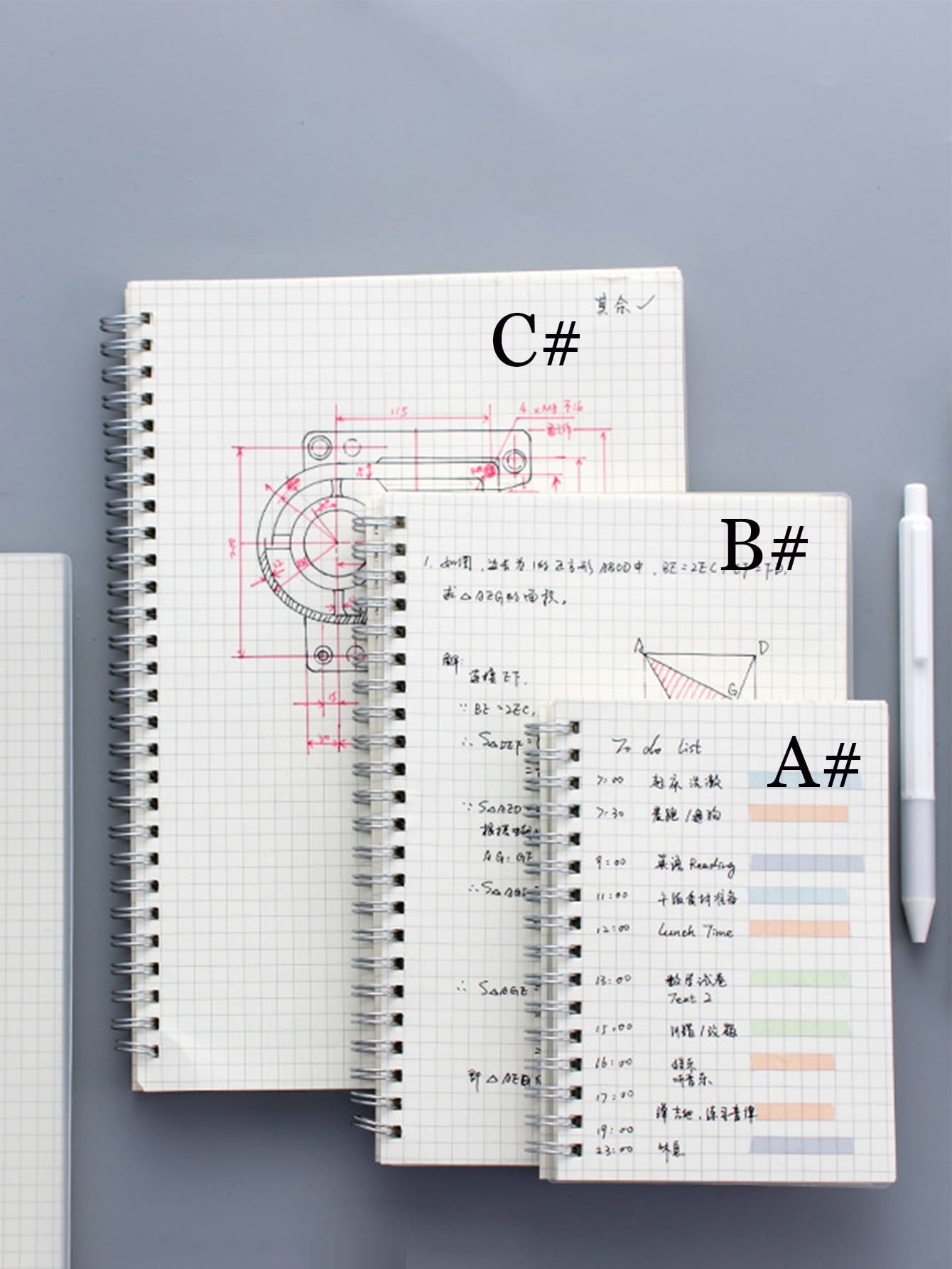 1pc-grid-spiral-notebook