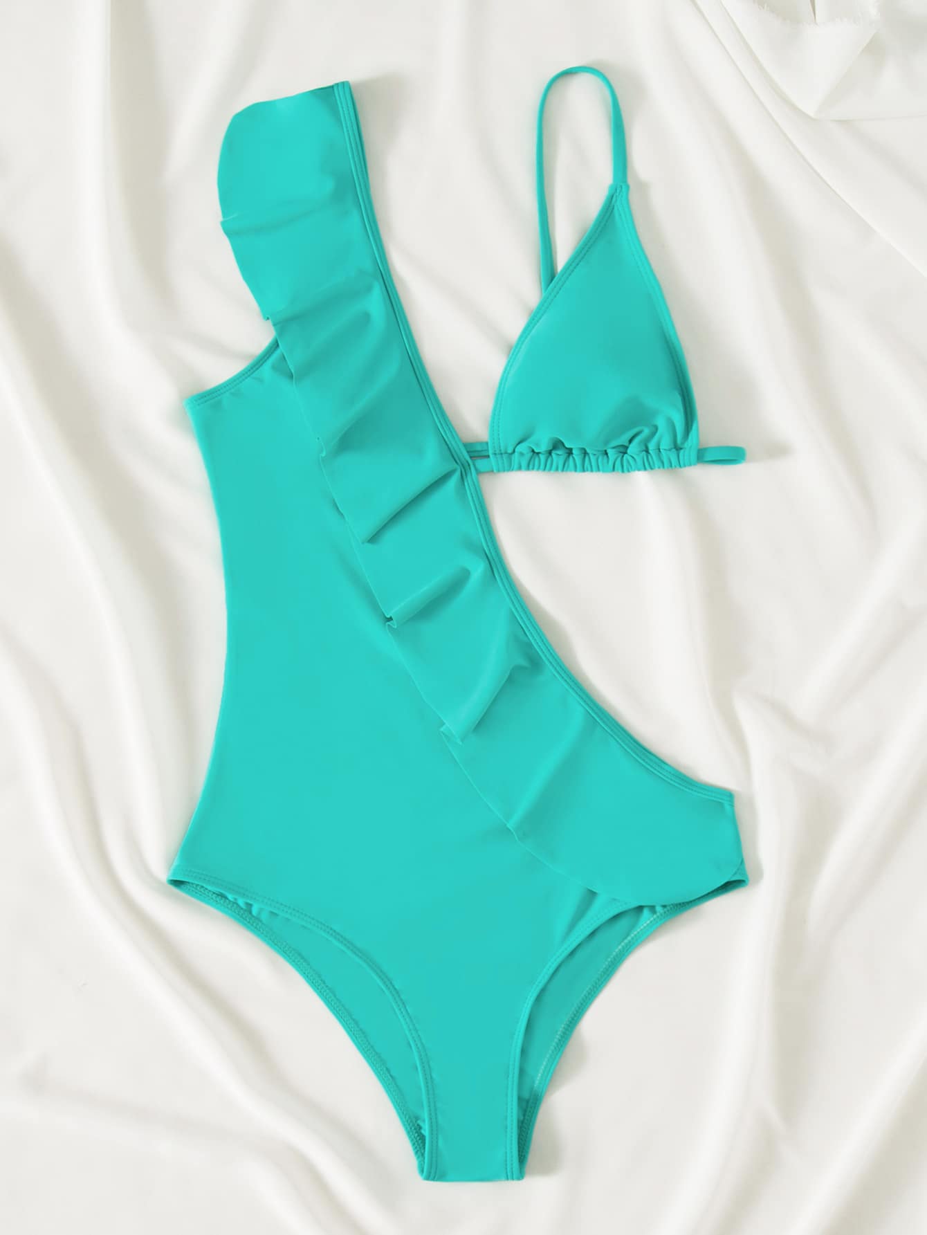 Cut Out High Leg One Piece Swimsuit