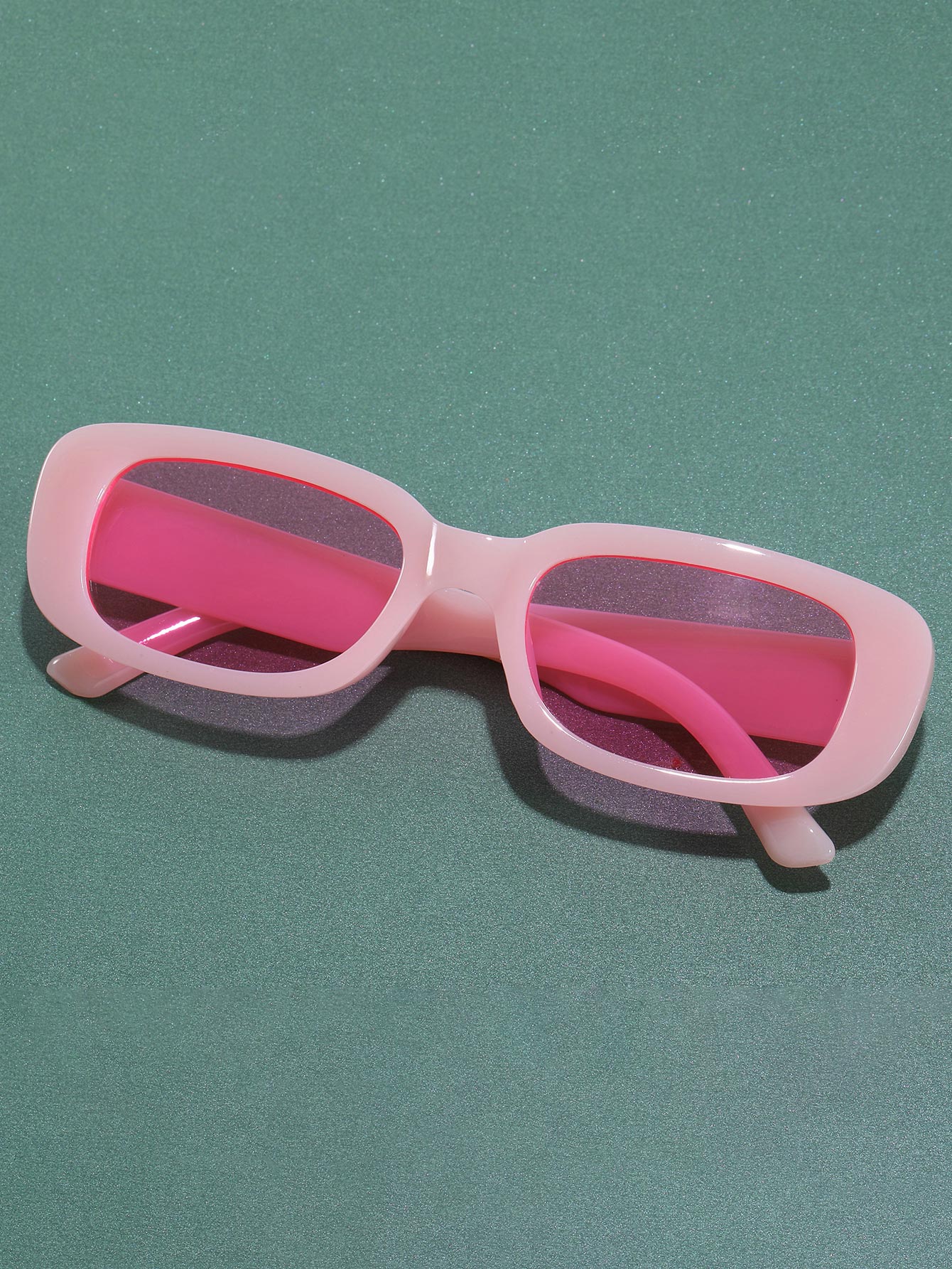 Rectangle Acrylic Frame Sunglasses