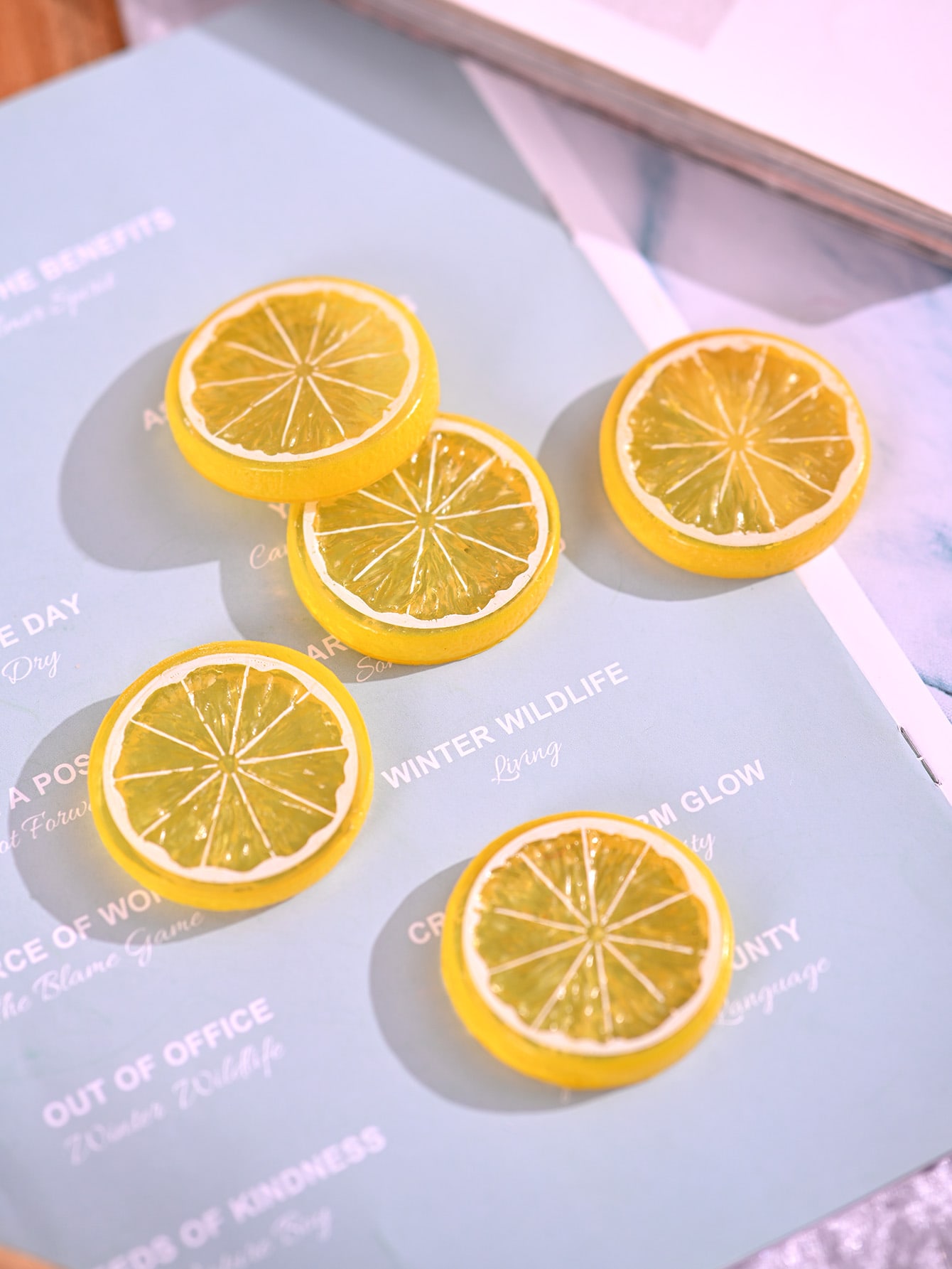 5pcs Artificial Lemon 5pcs-artificial-lemon