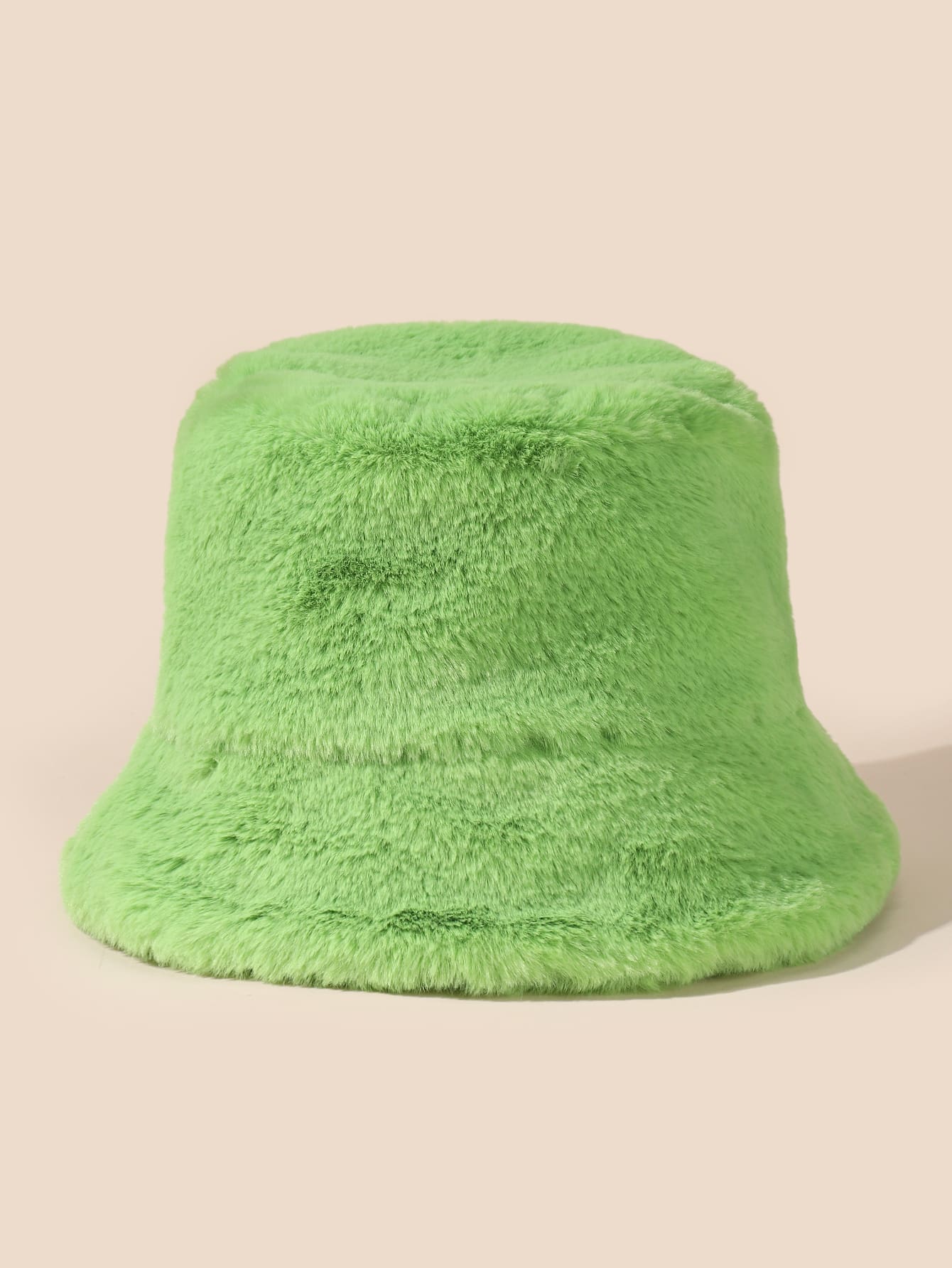 Solid Fuzzy Bucket Hat