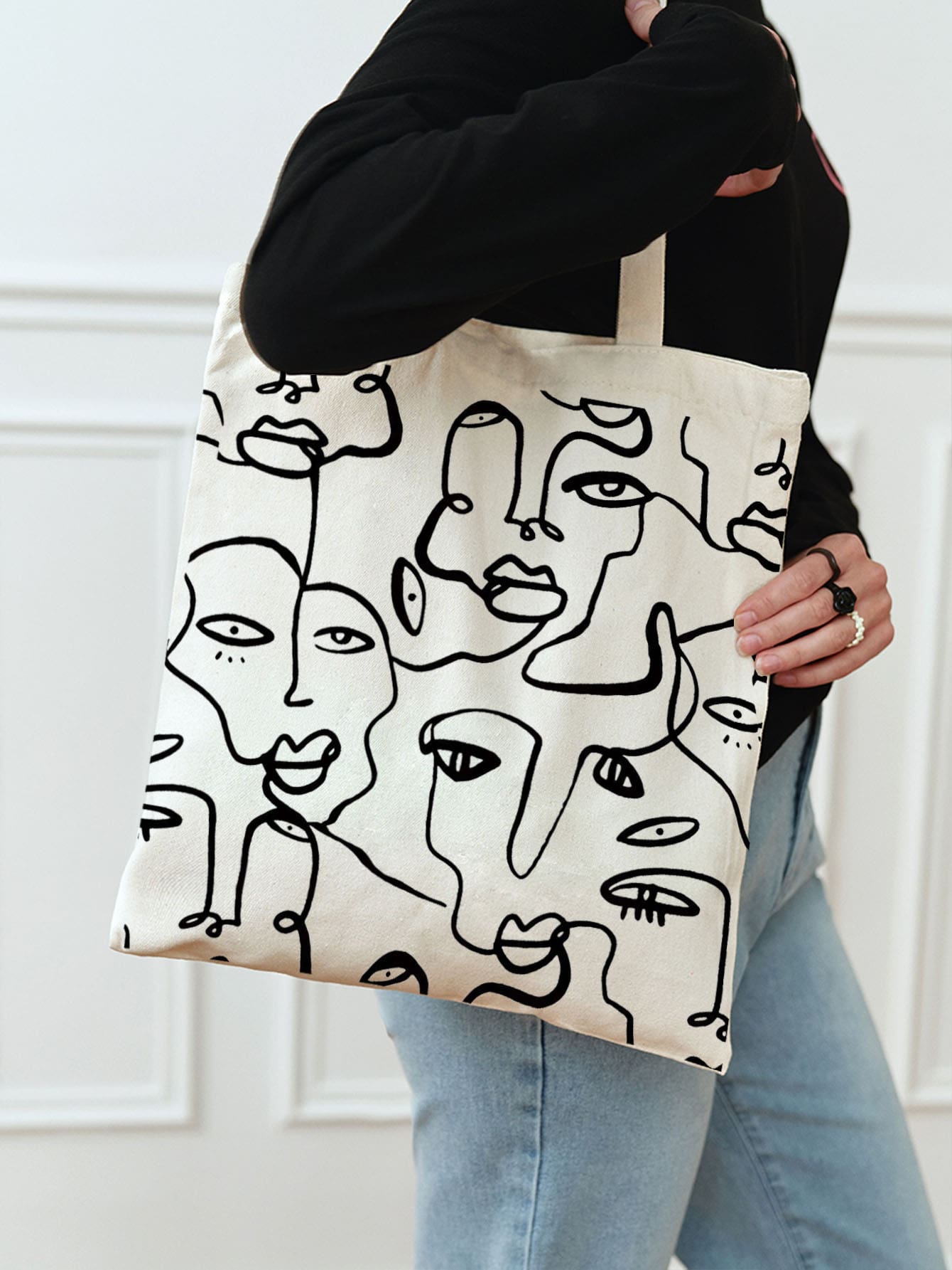 Figure Graphic Shopper Bag