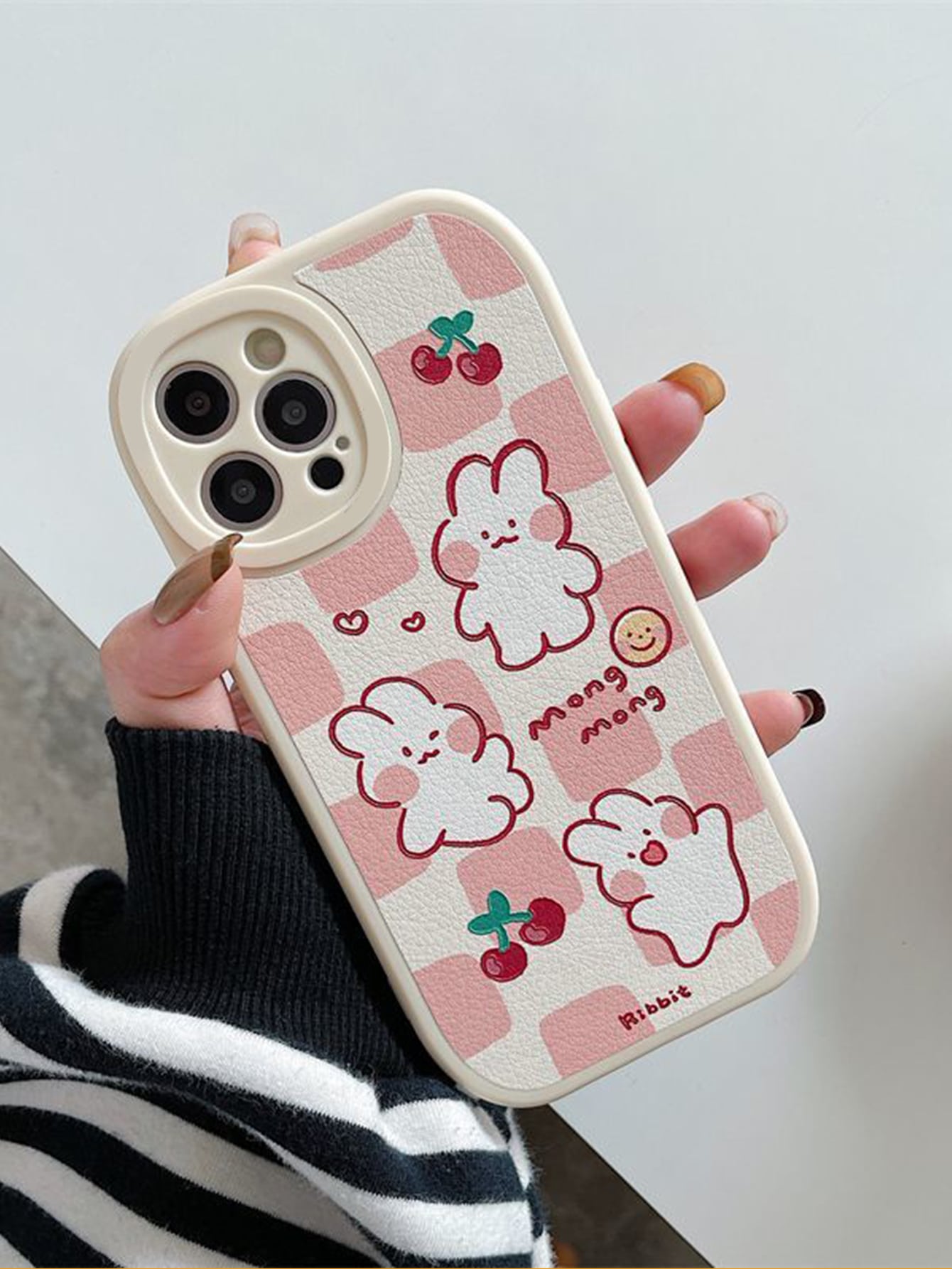 Cartoon Rabbit Print Phone Case