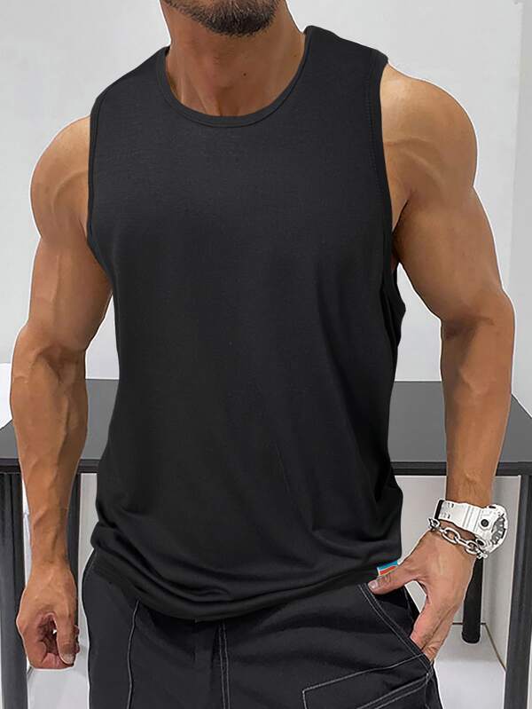 Manfinity Basics Men Solid Tank Top | SHEIN UK