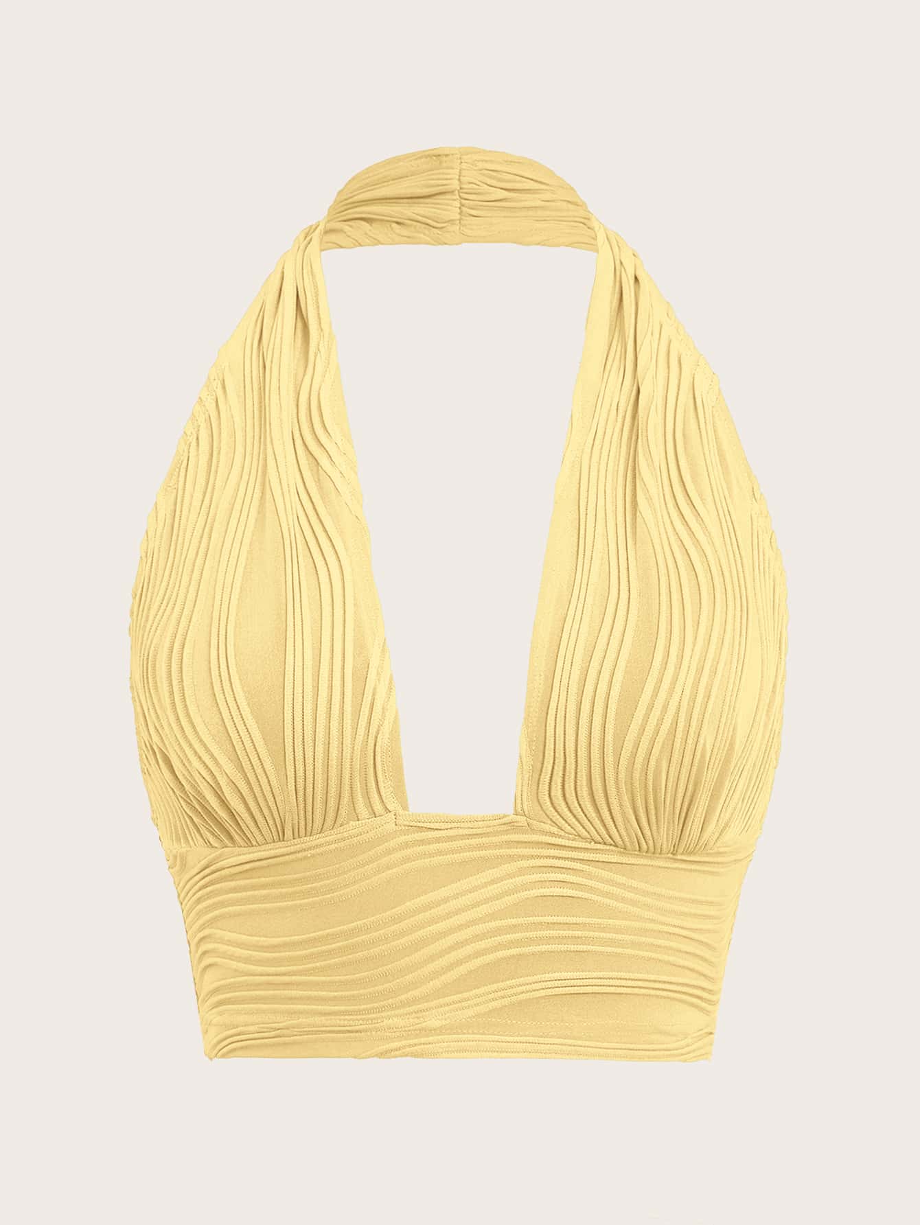 SHEIN ICON Solid Backless Halter Top | SHEIN UK