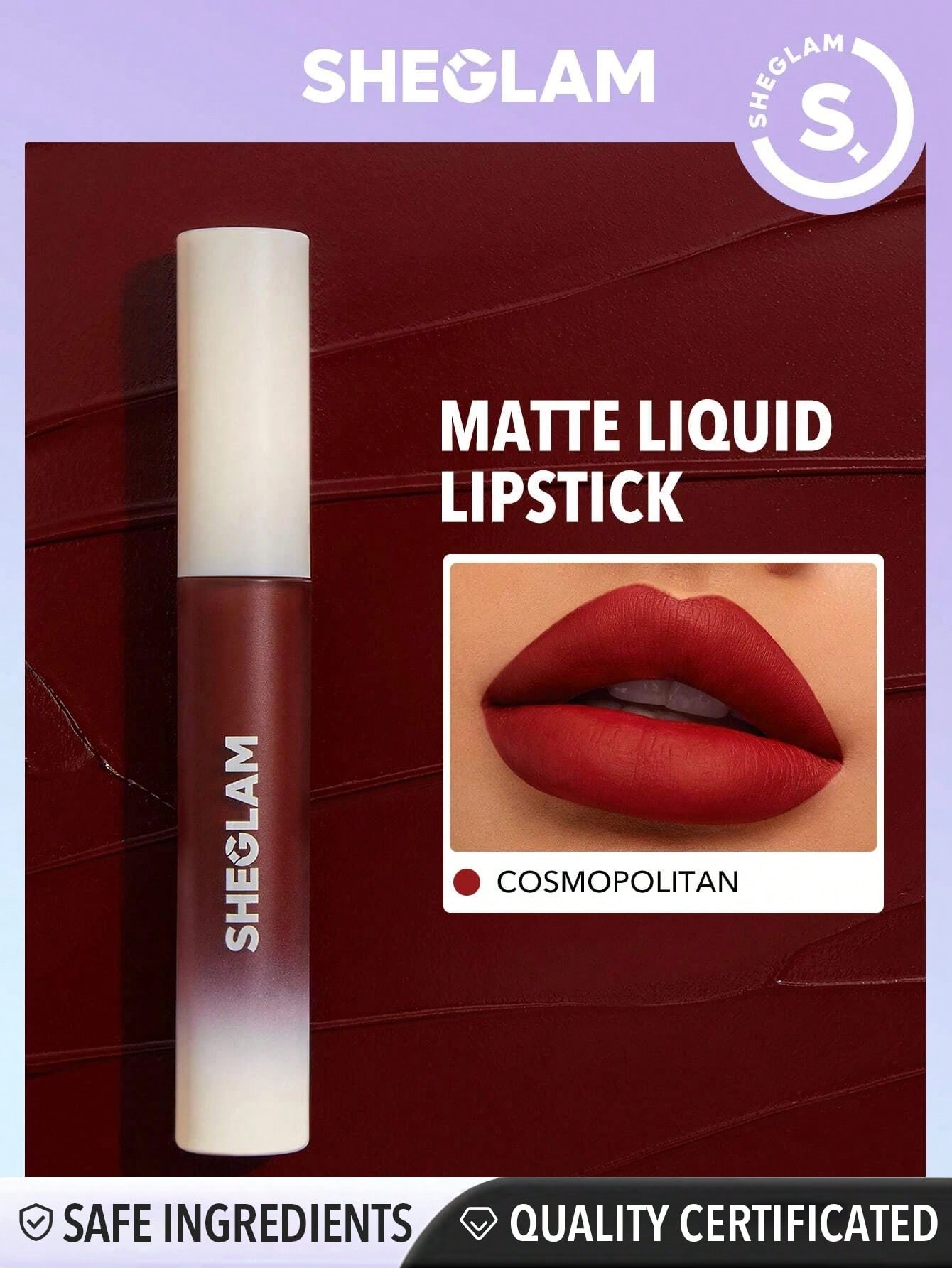 SHEGLAM Matte Allure Liquid Lipstick-Cosmopolitan Long Lasting High Pigment Lipstick Nourishing ...