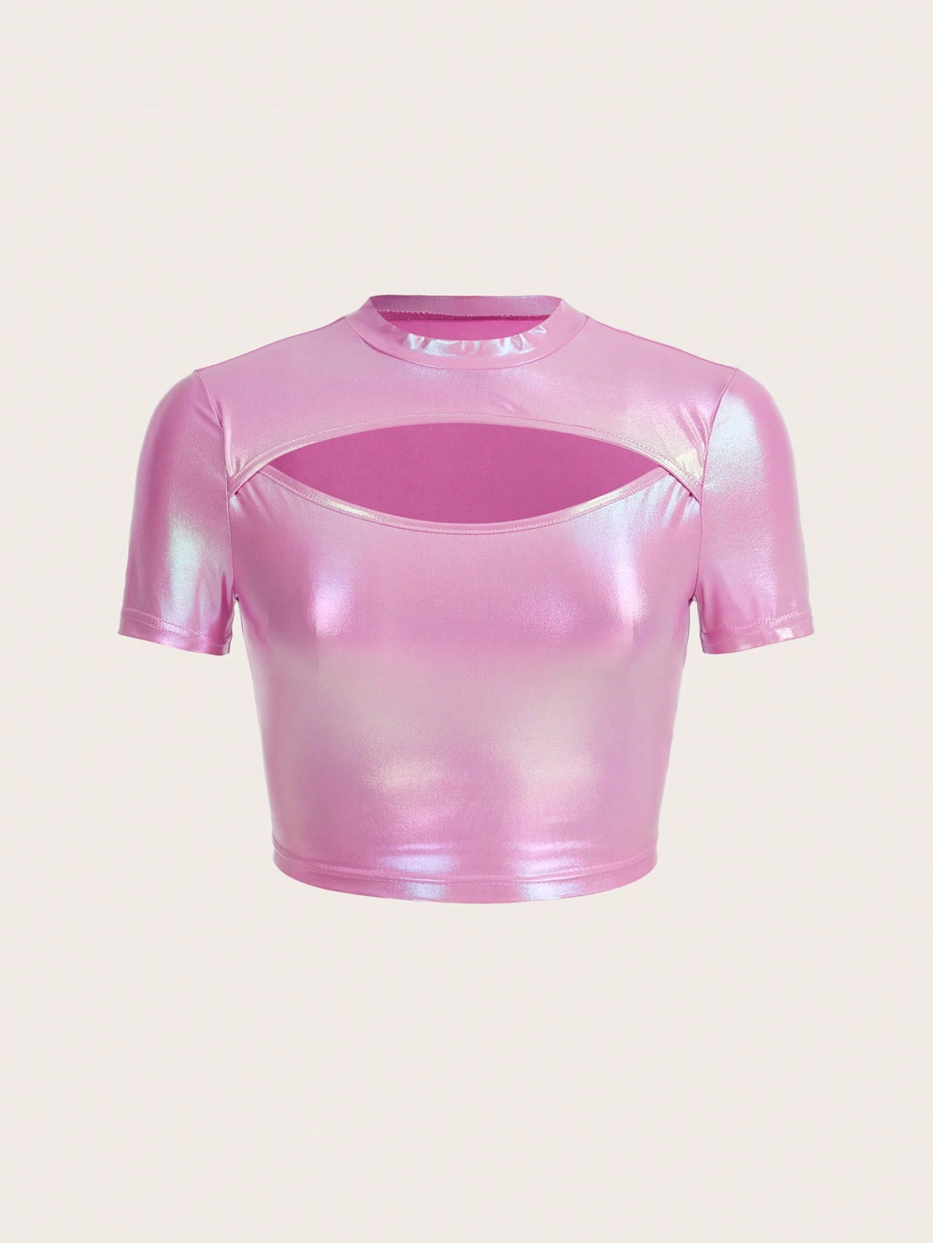 Shein Icon Oco Frontal Camiseta Cortada