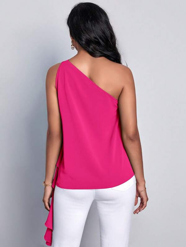Shein Lune Bluse Mit Einer Schulter Frei Rüschenbesatz Shein Schweiz