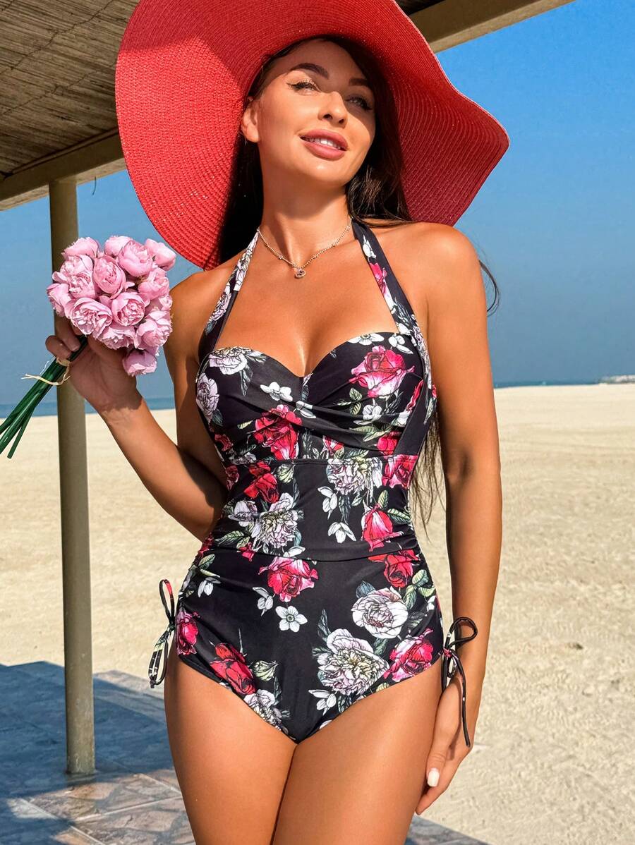 Bañador De Una Pieza Para Mujer Con Estampado Floral Carnival Moda De