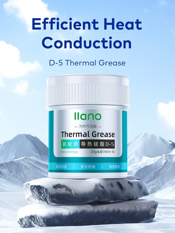 LLANO LLANO 20g Premium Performance Thermal Paste for Processors (CPU, GPU, PS4, XBOX), High ...