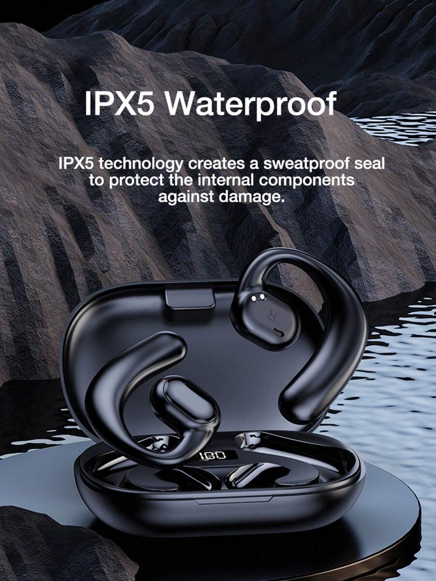 GENAI GENAI BL35 Over-Ear Earbuds Wireless V5.3 Headphones, 24Hrs Playtime Type-C Fast Charging ...