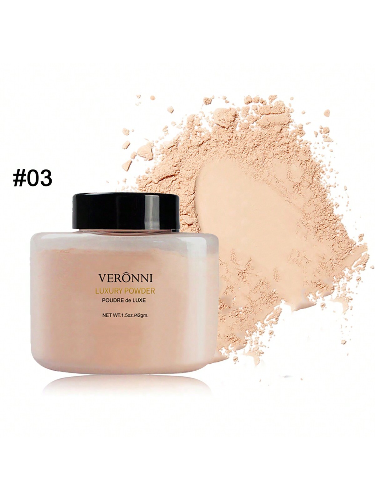 Matte Finishing Makeup Loose Setting Powder, Long-Lasting Coverage Oil Control Face Makeup ...