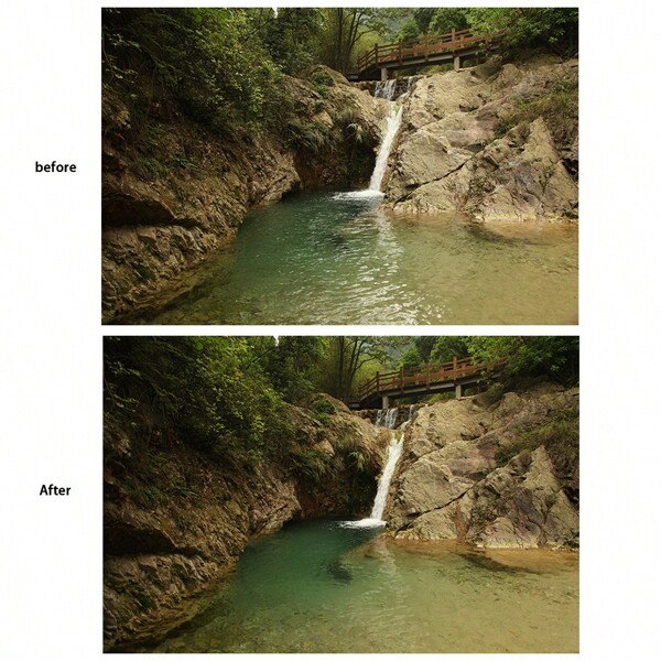 1 CPL polarizer, which can rotate the lens to remove the reflective effect on the surface of non ...