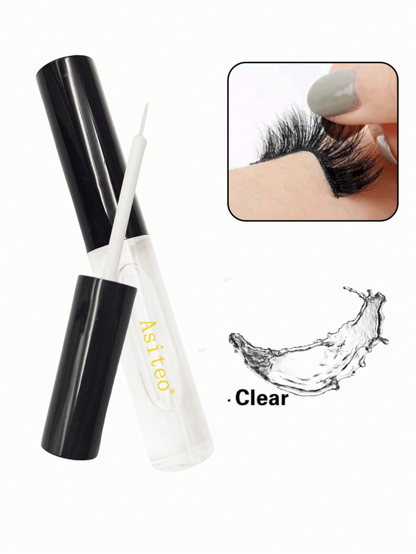 1 Piece 5ml Clear Color Eyelash Glue Makeup Faux Mink Eyelashes