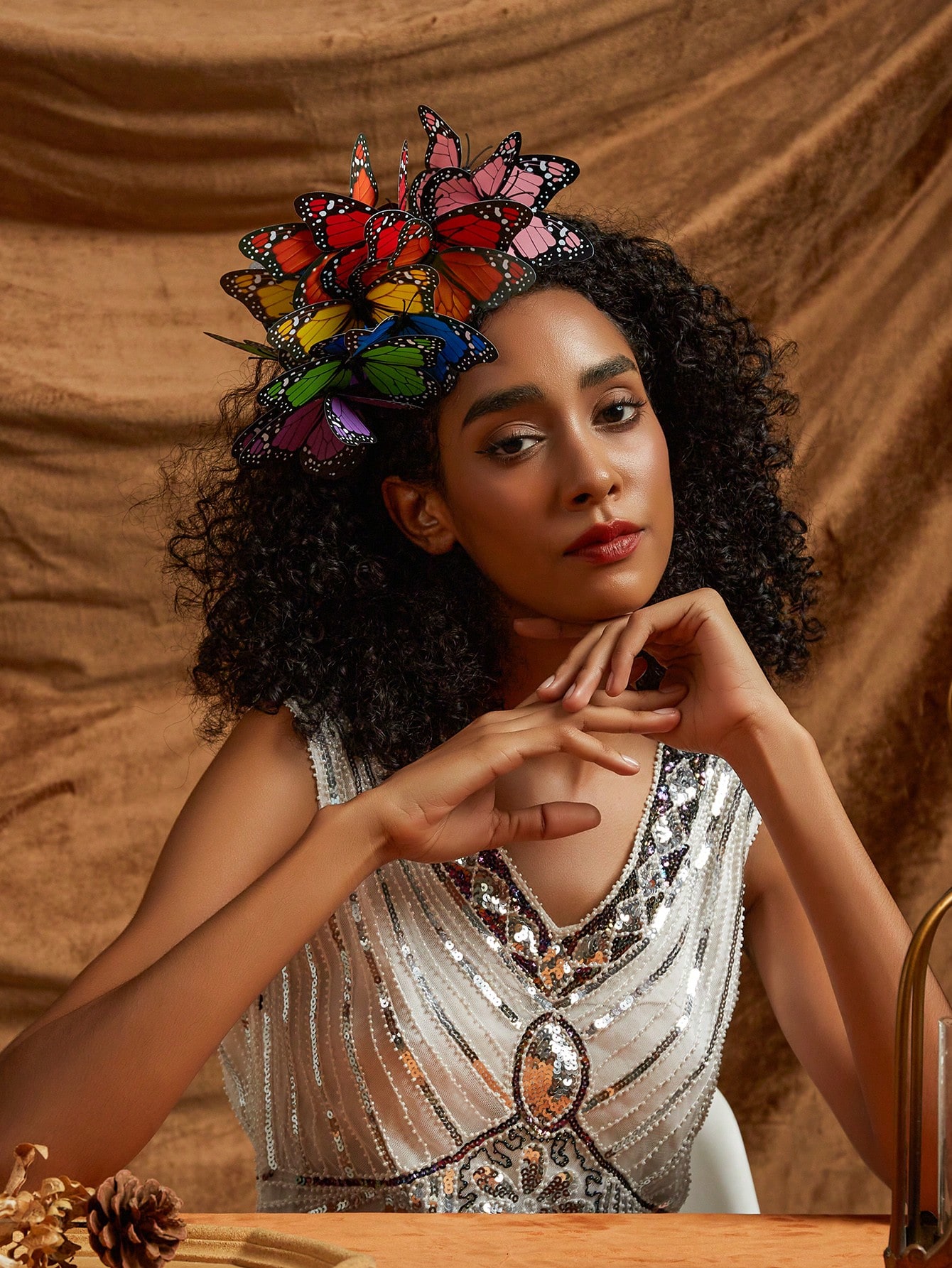 Butterfly Fascinator Hat Monarch Butterfly Headband Crown Tea Party ...