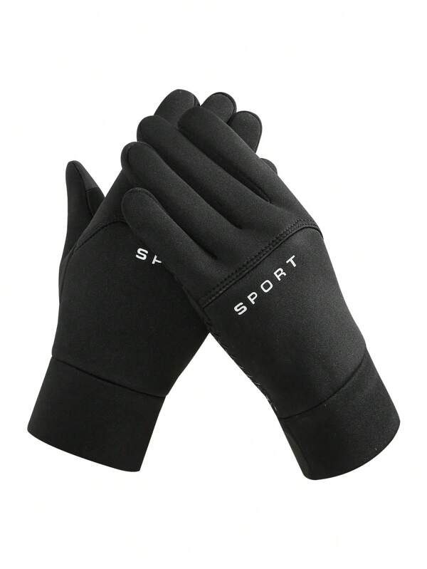 1 Paire De Gants Tactiles Imperméables Chauds Pour Hommes Et Femmes