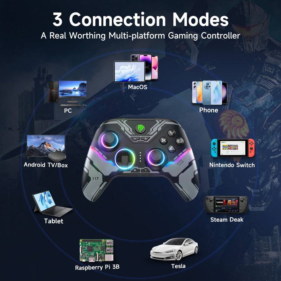 EasySMX X15 2.4G Wireless Gaming COntroller For PC , PS3 Gamepads With Vibration Fire Button ...