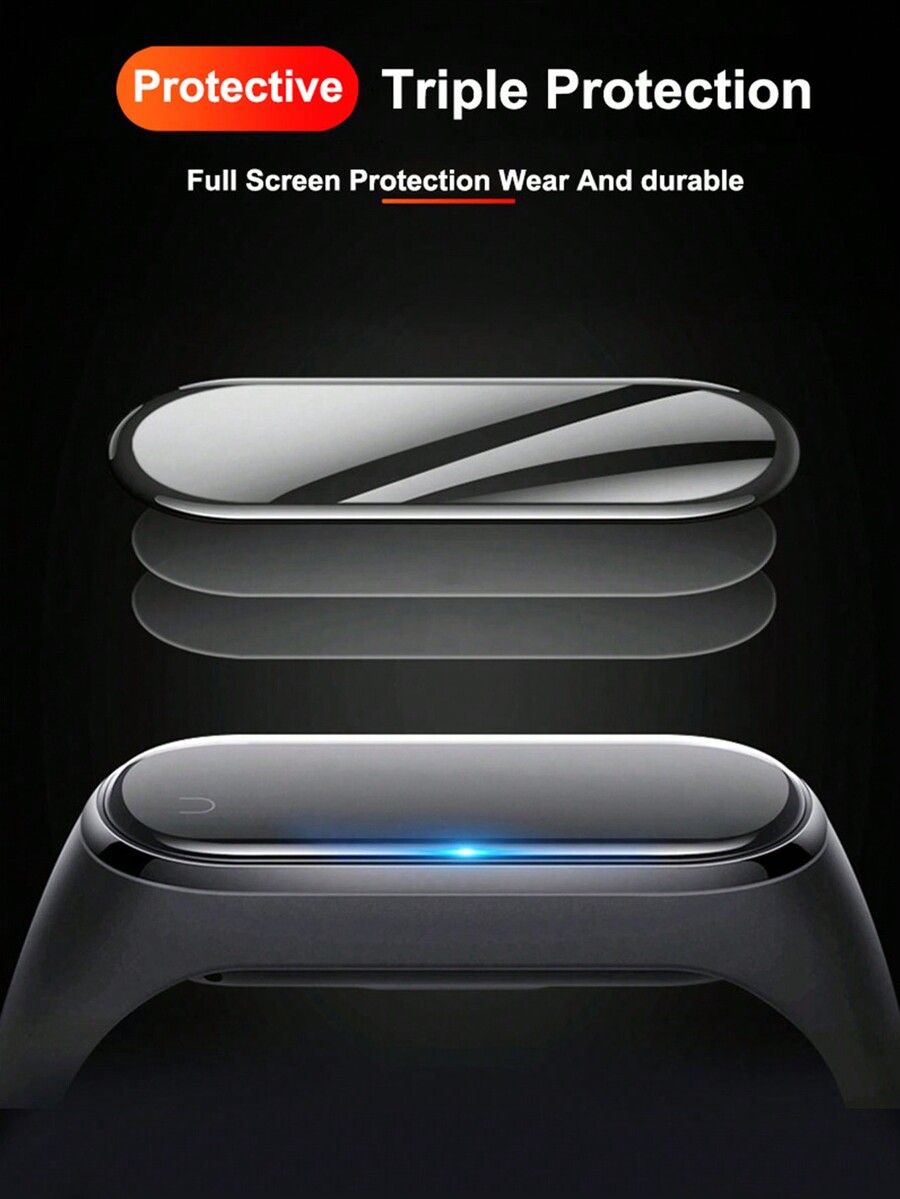 3PCS 3D Screen Protector For Xiaomi Mi Band 8 7 6 4 5 Film Mi Band4 Smart Watch Miband Soft ...