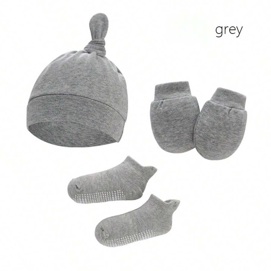 1pc Newborn Baby Hat, Gloves And Socks Set, Suitable For Both Boys And ...