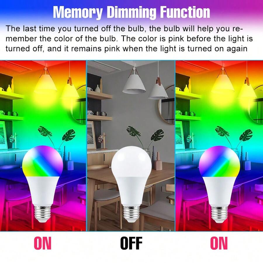 15W RGB LED Bulbs E26/E27 With Remote AC85-265V Colorful Spot Light Bulb 220V Indoor Dimmable ...