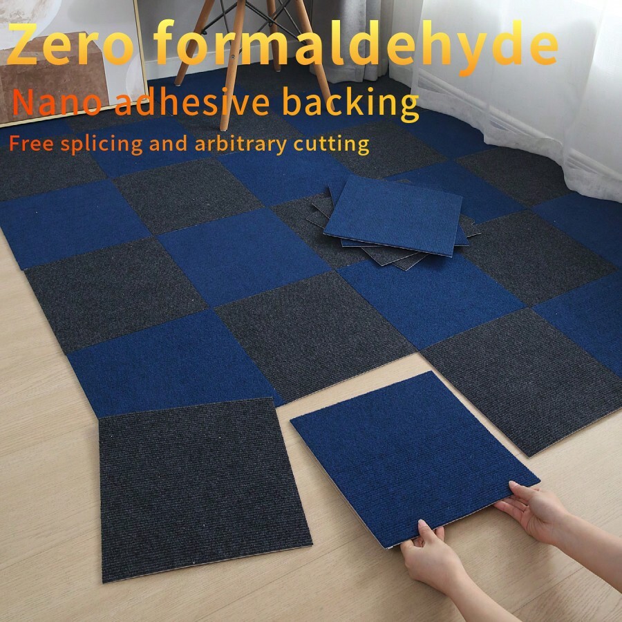 10pcs/Set Self-Adhesive Blue And White Patchwork Carpet Tiles for Sale New Zealand| New ...