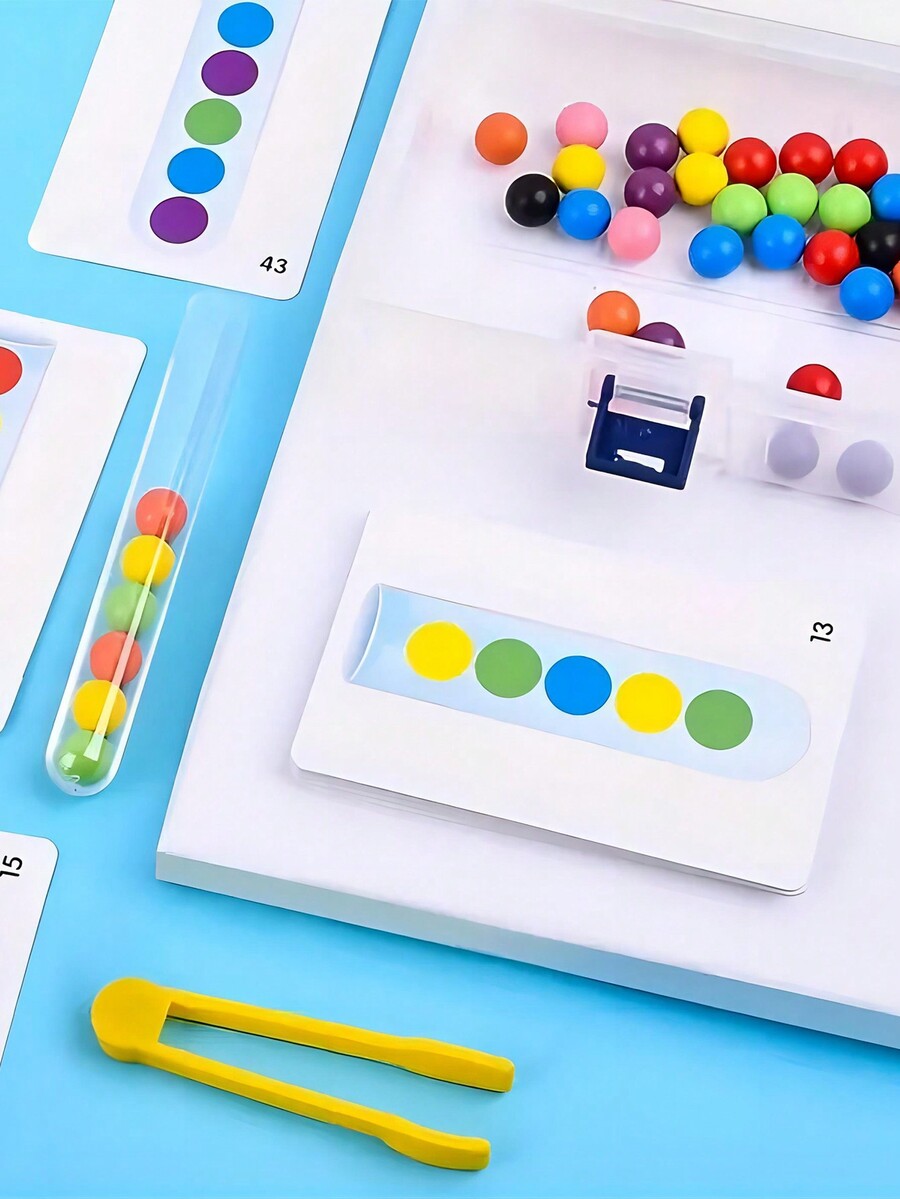 1PC Montessori Test Tube Bead Clip Toy For Children, Early Childhood ...