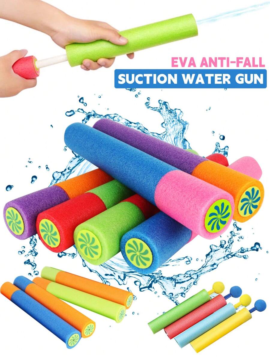 Verano Divertido Para Toda La Familia: Pistola De Agua Eva De Tipo Tirador Con Material Suave Y ...