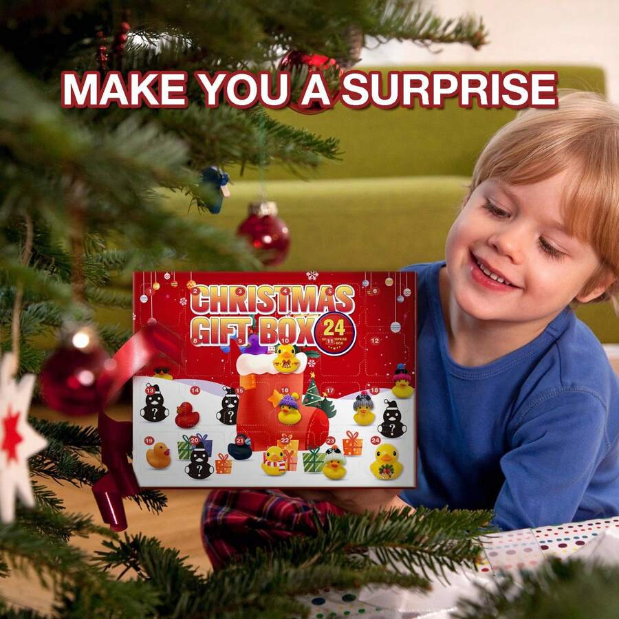 Adventskalender Mit Weihnachts Countdown Und Gummiente Adventskalender