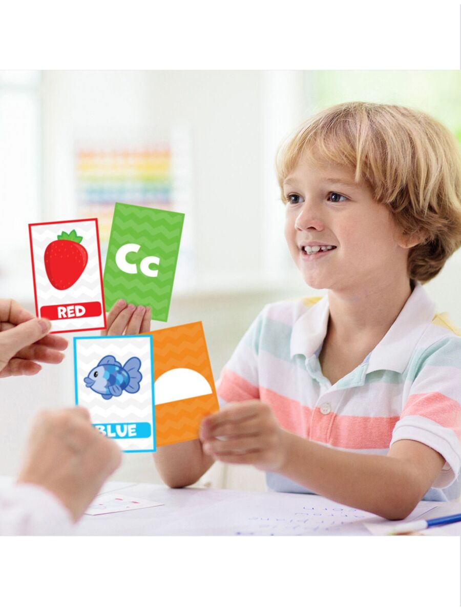 JOYIN 4 Pcs Kindergarten Flash Cards, Educational Game Set For Babies ...