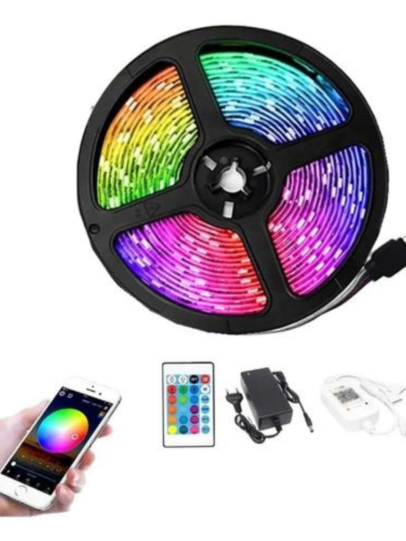 OHF eletrônicos Fita Led 5050 Rgb Colorida A Prova Dagua Luz Led 5 Metros 5m Ultra