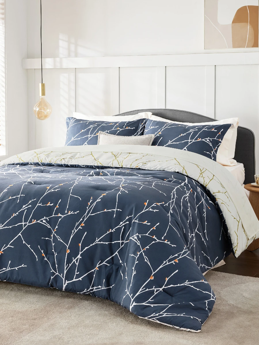 Bedsure Comforter Sets - Bed In A Bag 5/7 Pieces, Flroal Reversible Bed ...