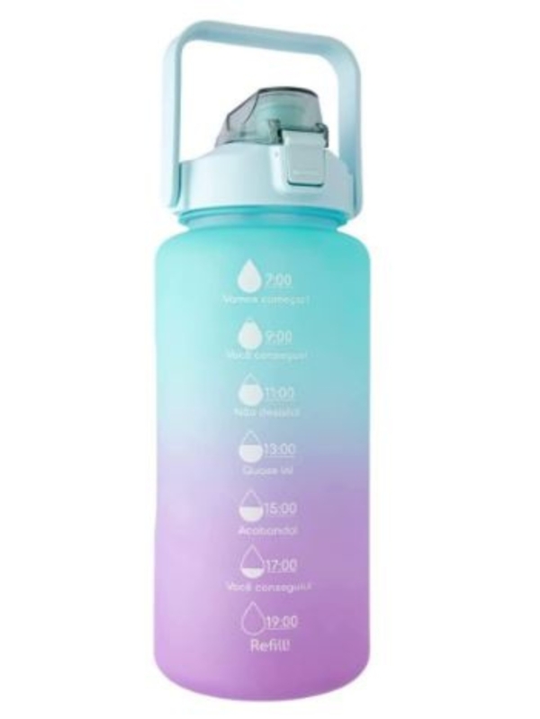 W M RAIO Garrafa De Água 2 Litros Com Canudo Squeeze Academia | SHEIN ...