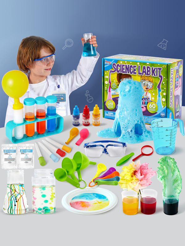 Klever Kits Science Lab Kit for Kids 60 Science Experiment Kit with Lab ...