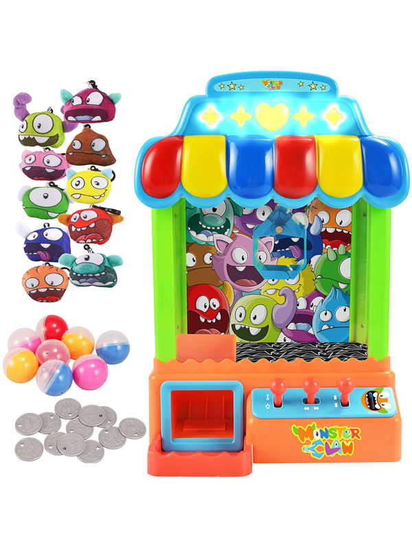 JOYIN Kids 32Pcs Mini Arcade Machine with 10 Plush Animal Characters ...