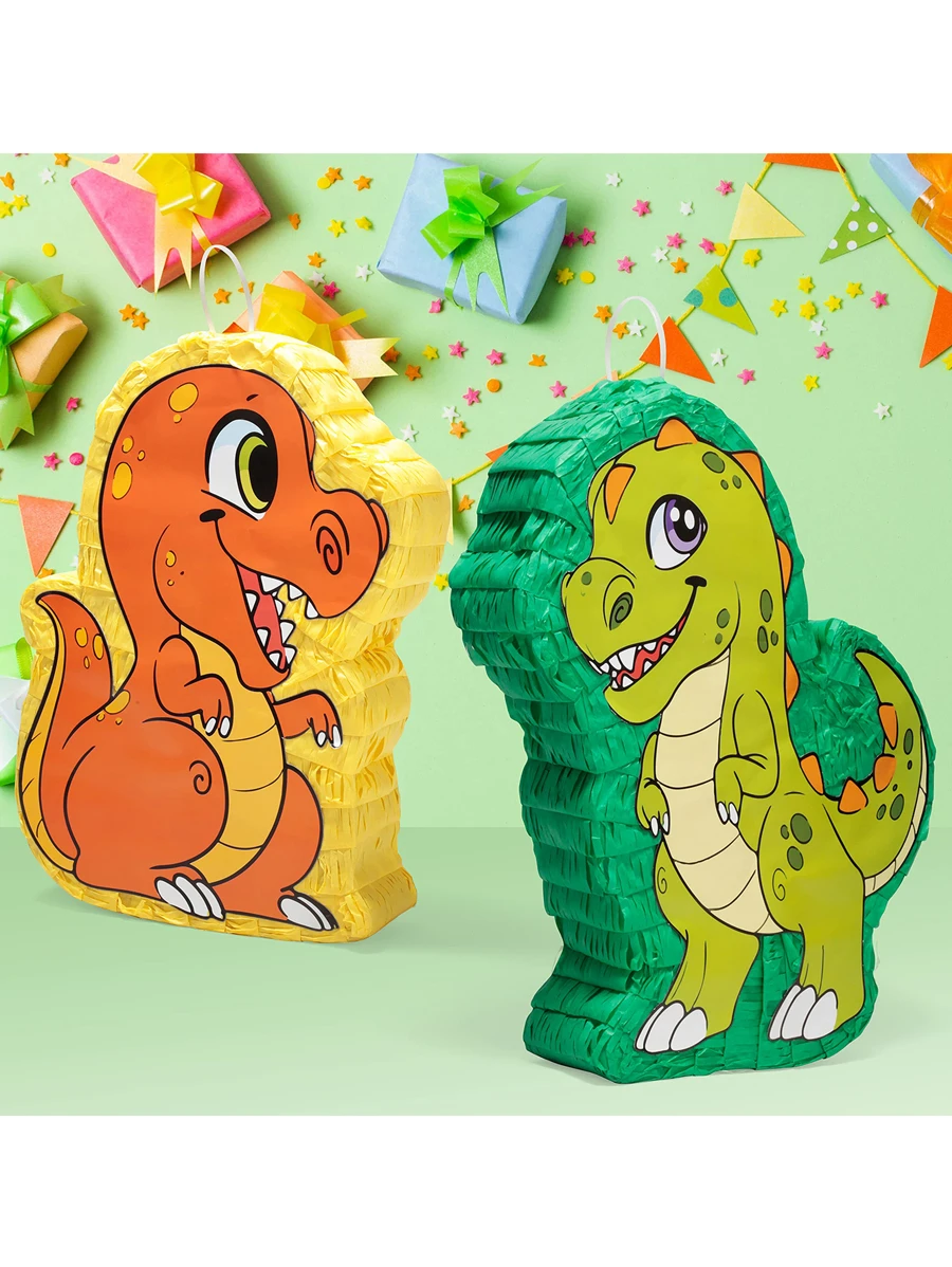 Syncfun 16"T-Rex Pinata For Kids Birthday Party Decoration 2 Pack, Kids ...