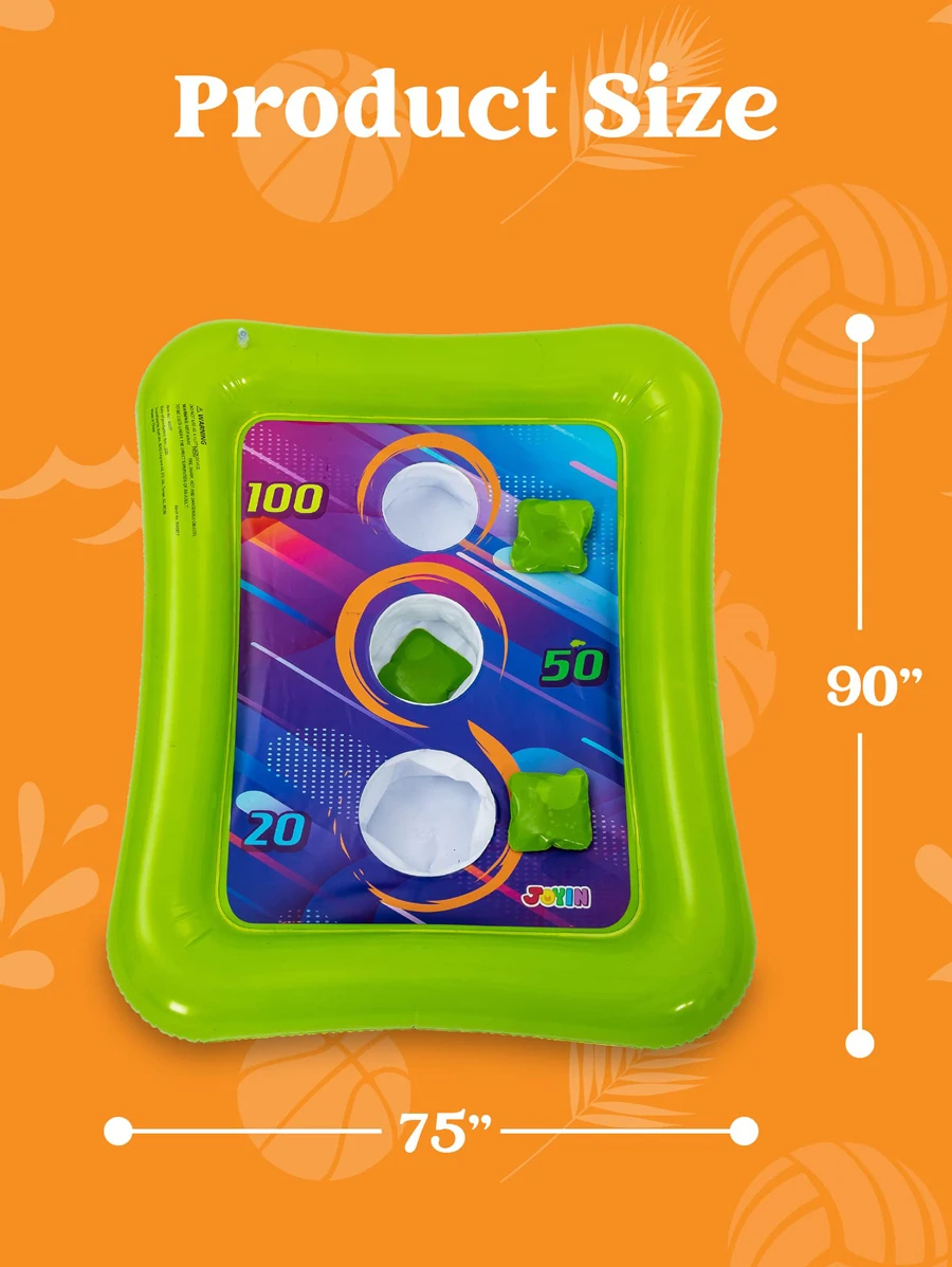 Syncfun 2 Sets Inflatable Pool Toss Game Combo Set Includes Ring Toss ...