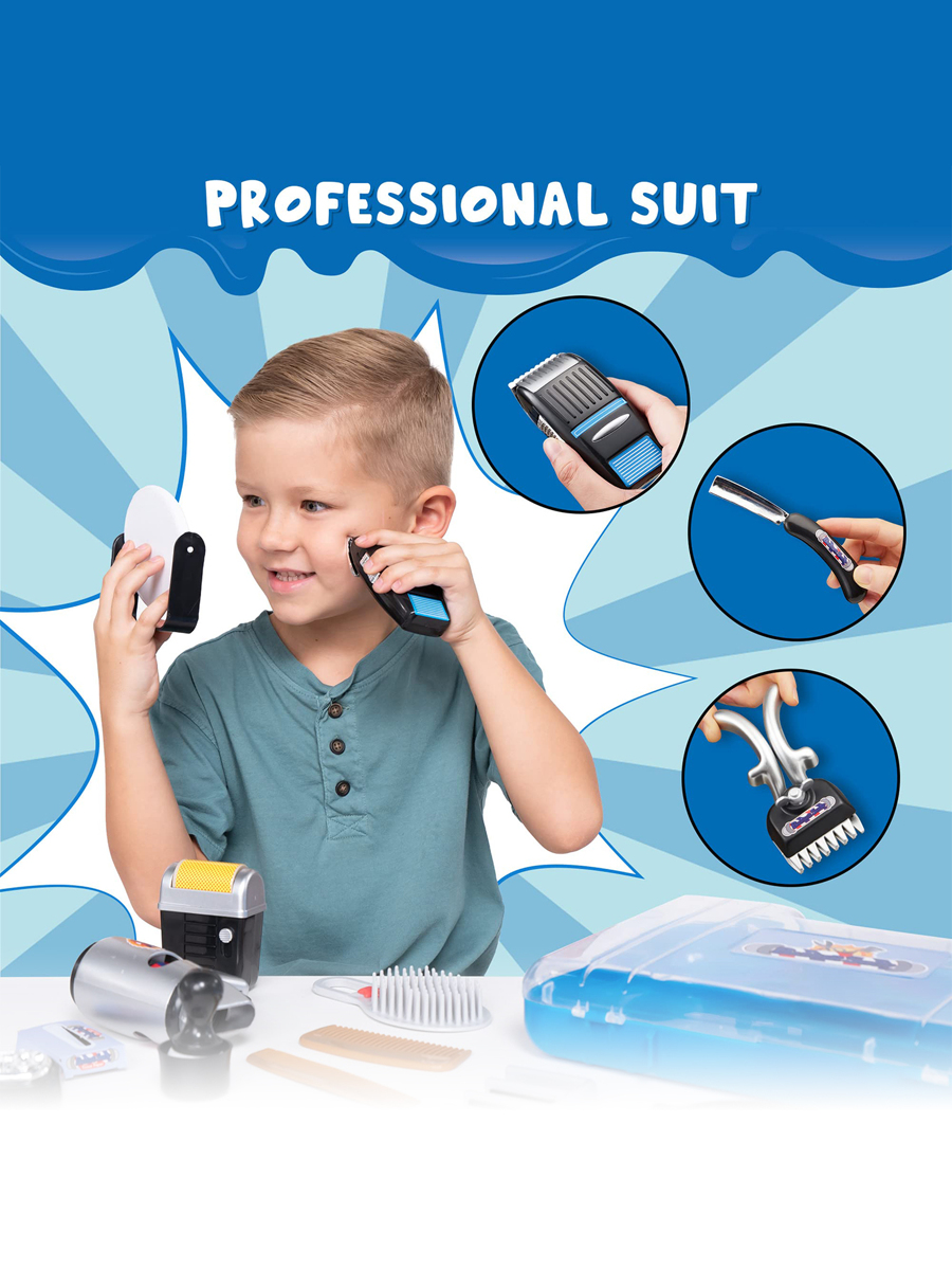 Syncfun 23Pcs Pretend Play Shaving & Grooming Kit For Kid, Boy Girl ...