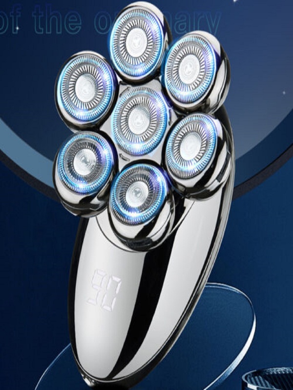 Cordless Head Shaver 7D 7 in 1 Electric Hair Remover Shavers Bald Head ...