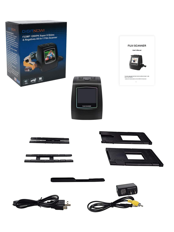 22mp All-In-1 Film & Slide Scanner, Converts 35mm 135 110 126 And Super ...