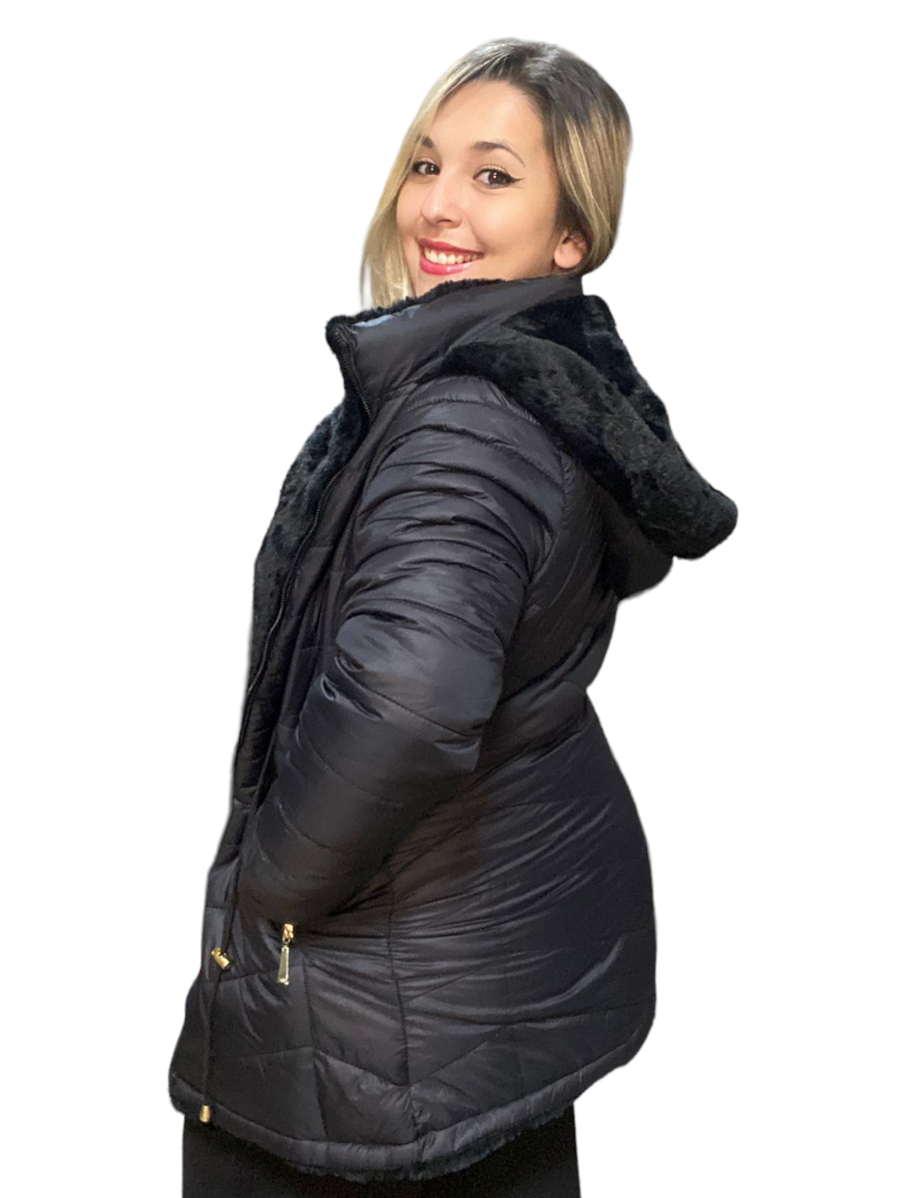 Innvista Moda Casaco Feminino Fofinho Puffer Candy Color Forrado com ...