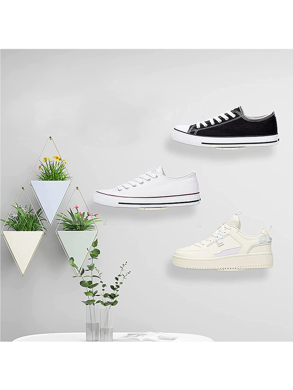 Acrylic Floating Shoe Rack (Set of 6) Wall Mount Display Shoe Rack ...