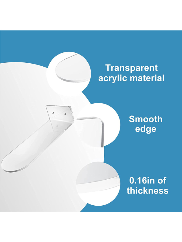 Acrylic Floating Shoe Rack (Set of 6) Wall Mount Display Shoe Rack ...