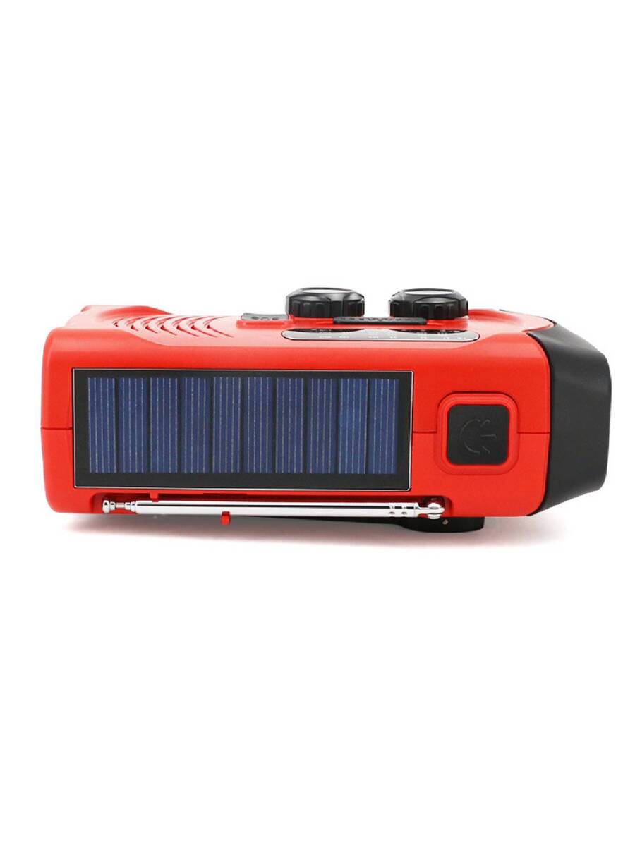 Portable Horn And Power Bank With Emergency Solar Panel, Radio And ...