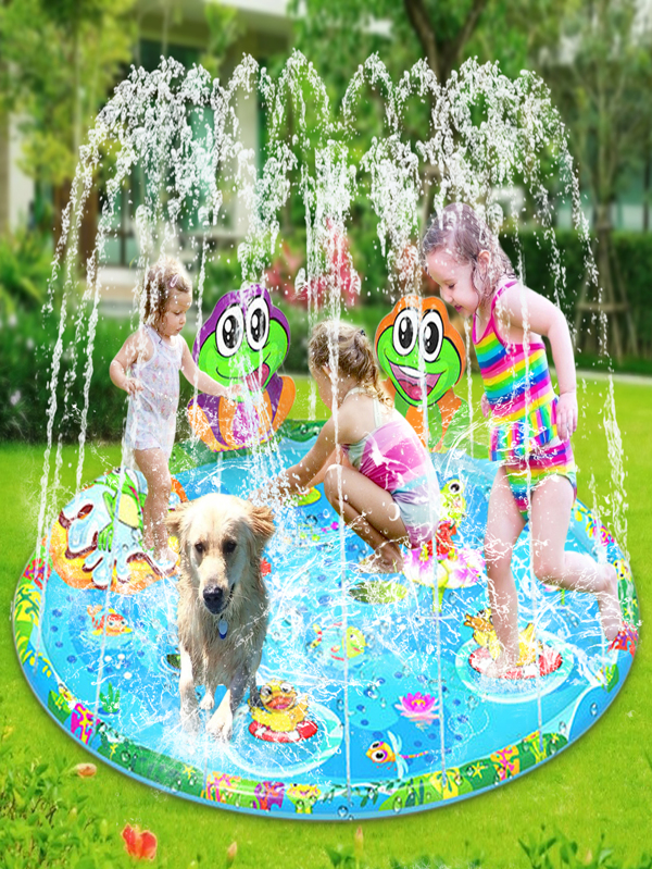 3-in-1 Splash Pad Sprinkler for Kids and Toddlers, Inflatable Splash ...