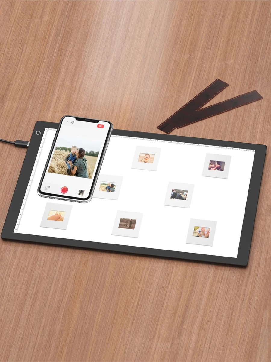 Slide Viewer Light Box, Ultra-Thin A4 USB Powered Light Scanner For ...