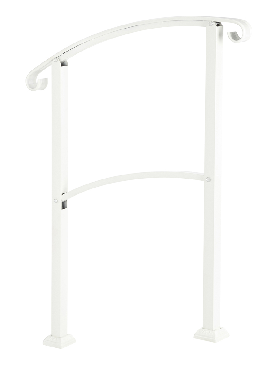 Handrails for Outdoor Steps | Height Adjustable 3 Step Handrail Kit ...