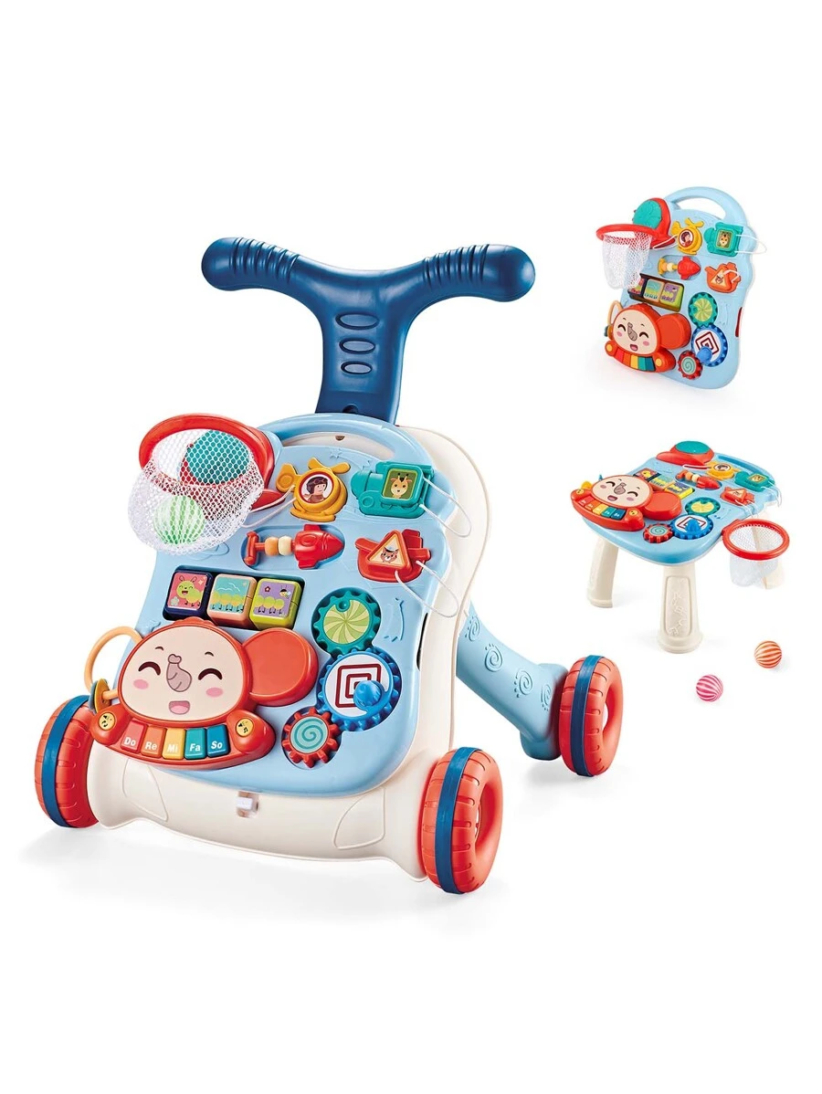 Sit-to-Stand Walker 3 in 1 Learning Walkers Kids with Interactive ...