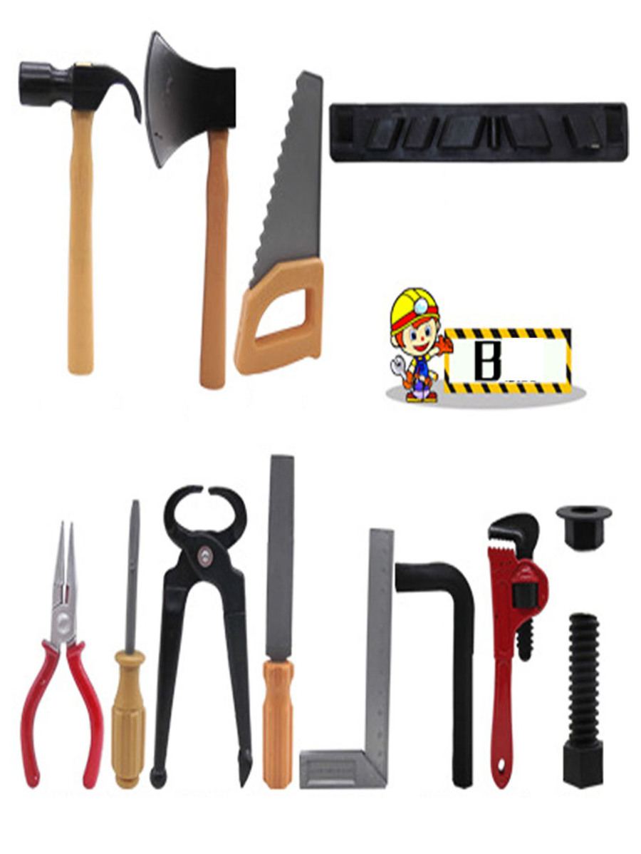 Plastic Building Tools Set for Kids Children Role-playing Construction ...